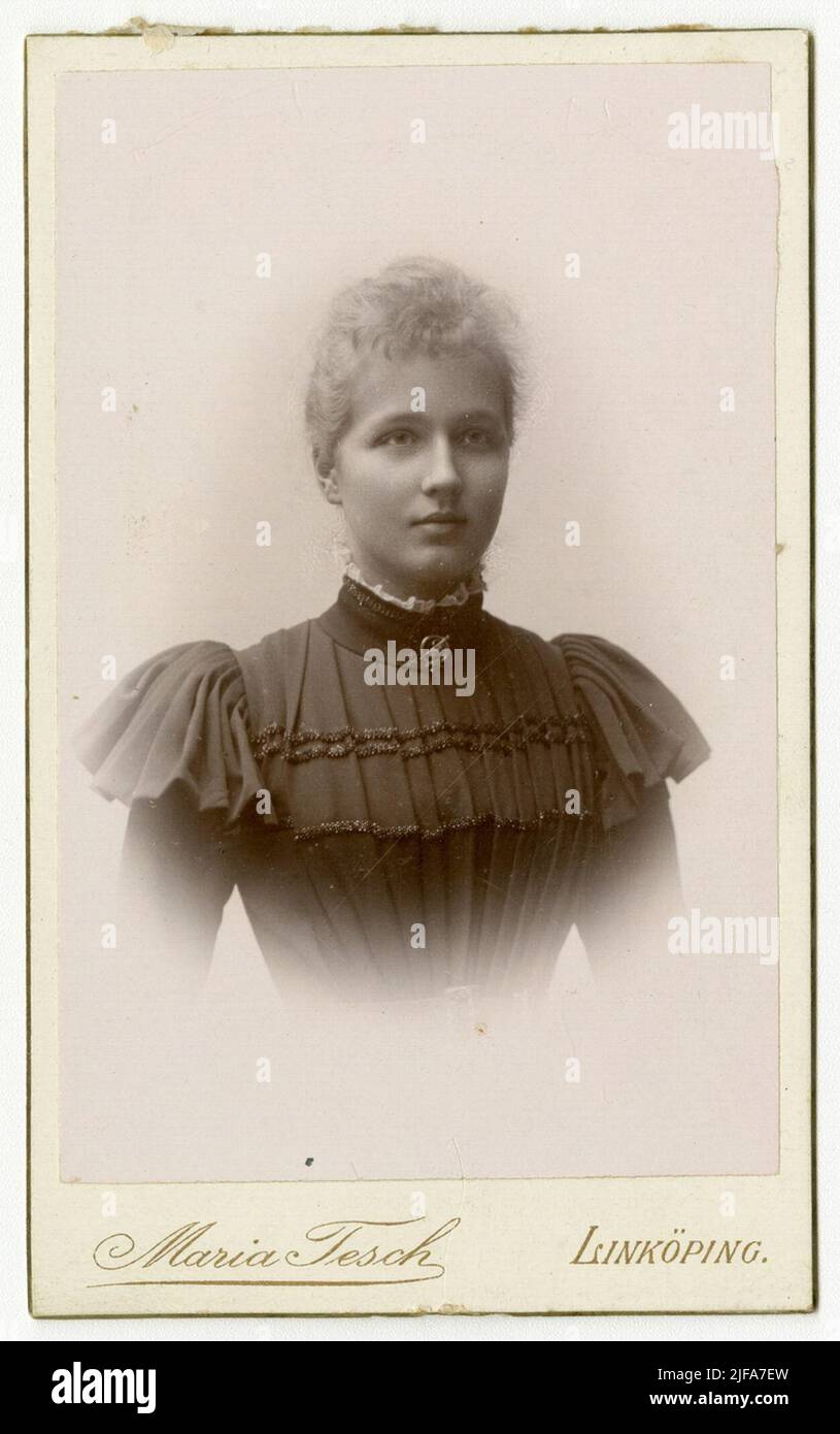 Portrait of Anna Mathilda Danielsson, Erikstad Gård, Bankekind parish ...