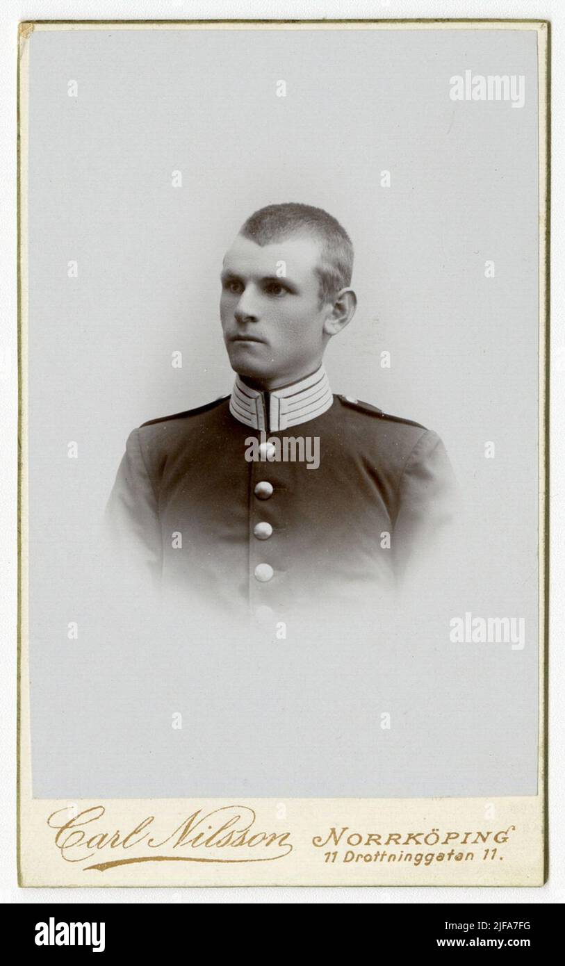 Portrait of Soldier Hild at the First Life Grenadier Regiment in 4 ...