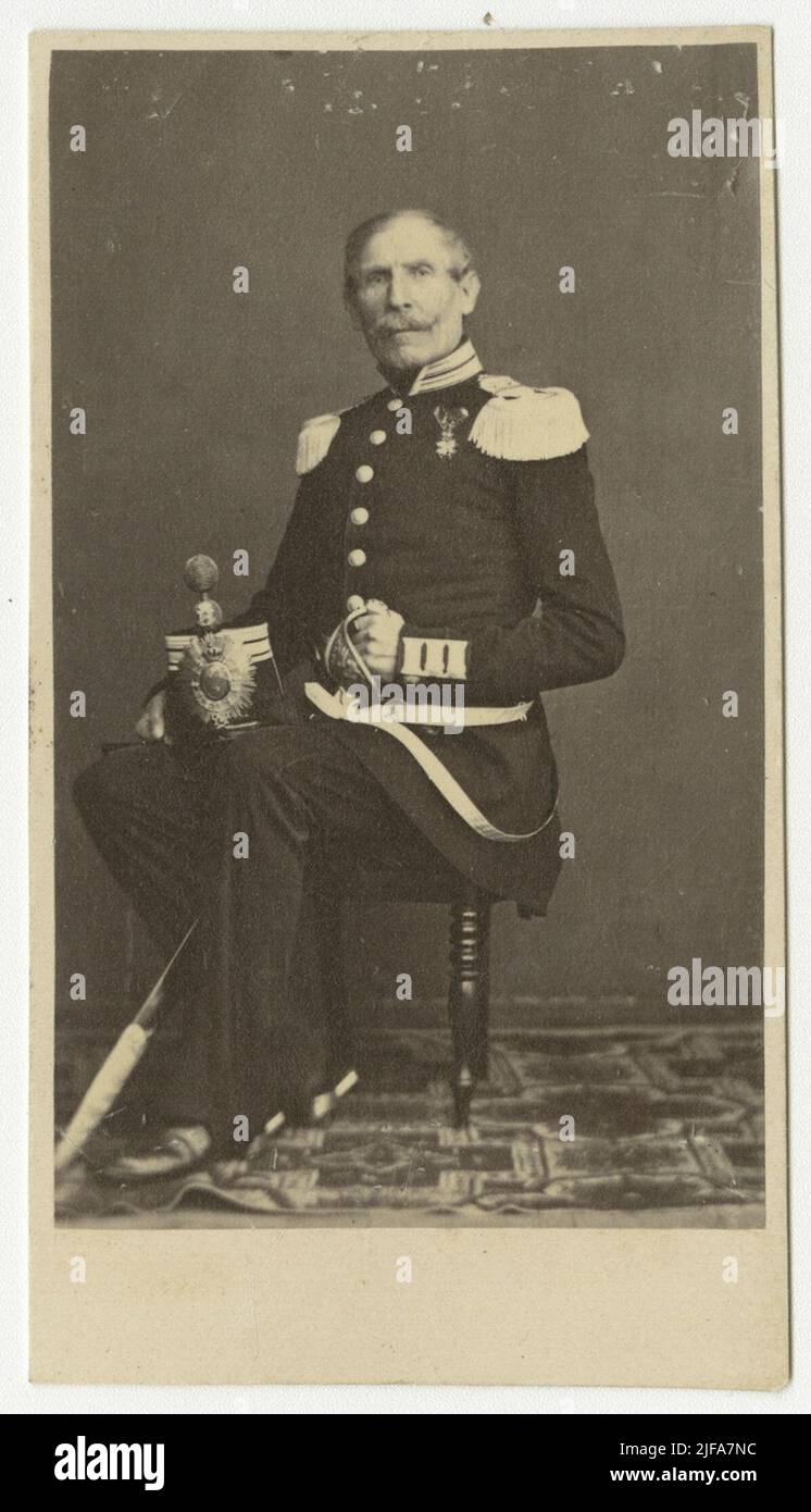 Portrait of Abraham Malmborg, colonel at the Second Life Grenadier ...