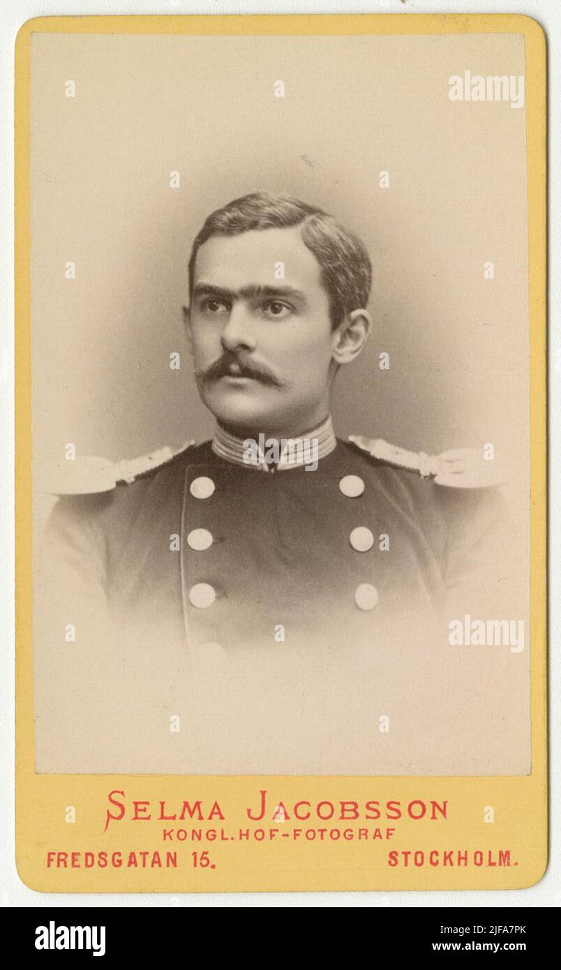 Portrait by Johan Gillis Samuel Arfwidson, Lieutenant at the Second ...