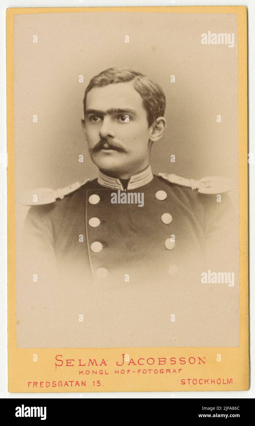 Portrait by Johan Gillis Samuel Arfwidson, Lieutenant at the Second ...