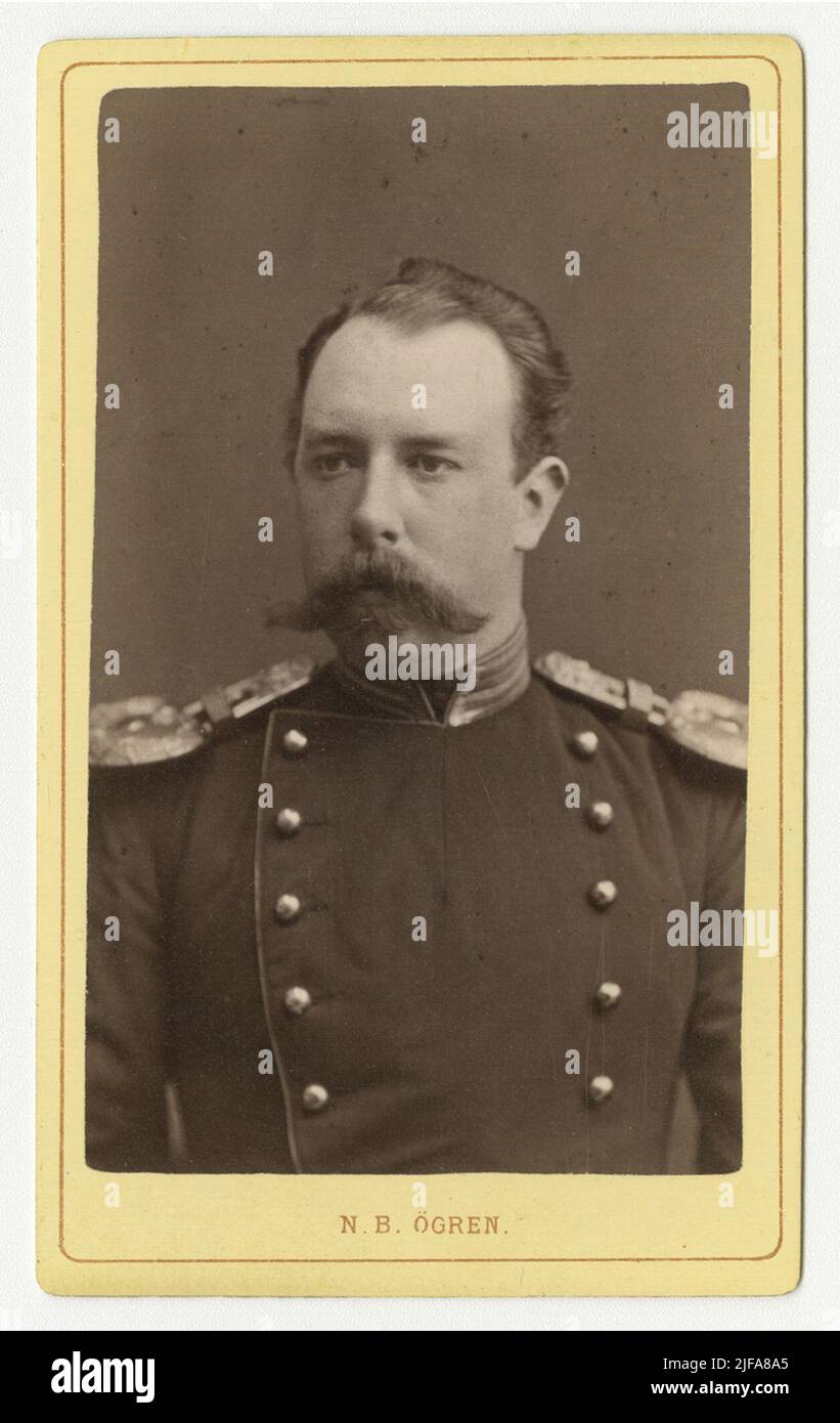 Portrait of Claes Wilhelm Robert Rydbeck, lieutenant at Småland's ...