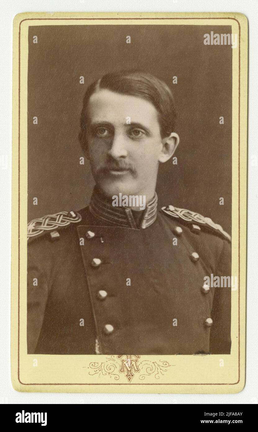 Portrait by Victor Herman Killander, lieutenant at Småland's grenadier ...