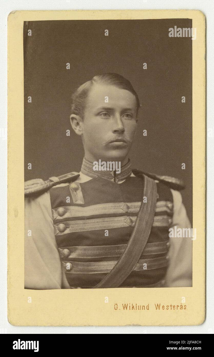 Portrait by Sven David Alfred Hermelin, lieutenant at the Life Regiment ...