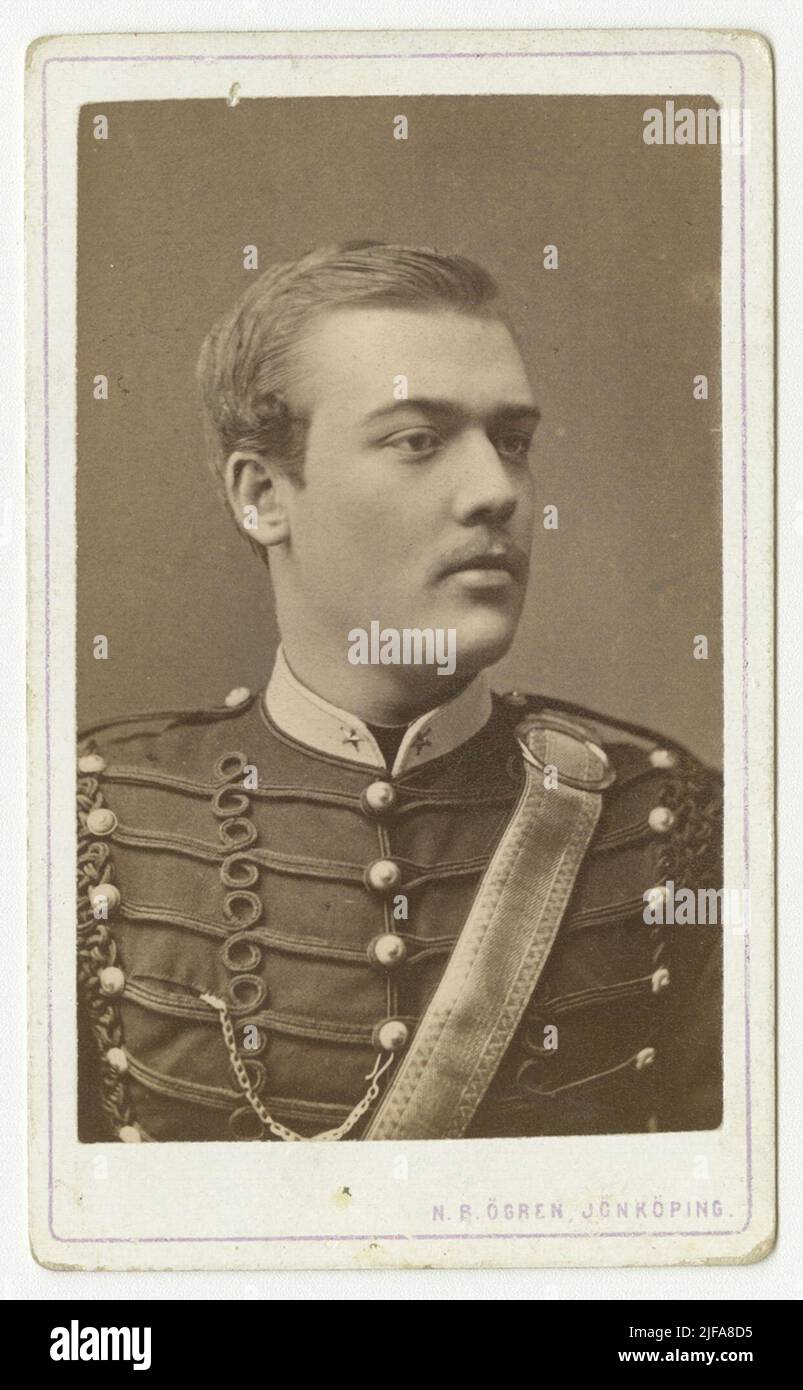 Portrait by Carl Gustaf Rydberg, lieutenant at Wende's artillery ...