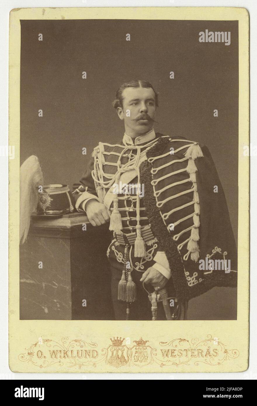 Portrait of Gustaf Wathier Hamilton, lieutenant at the Life Regiment's ...