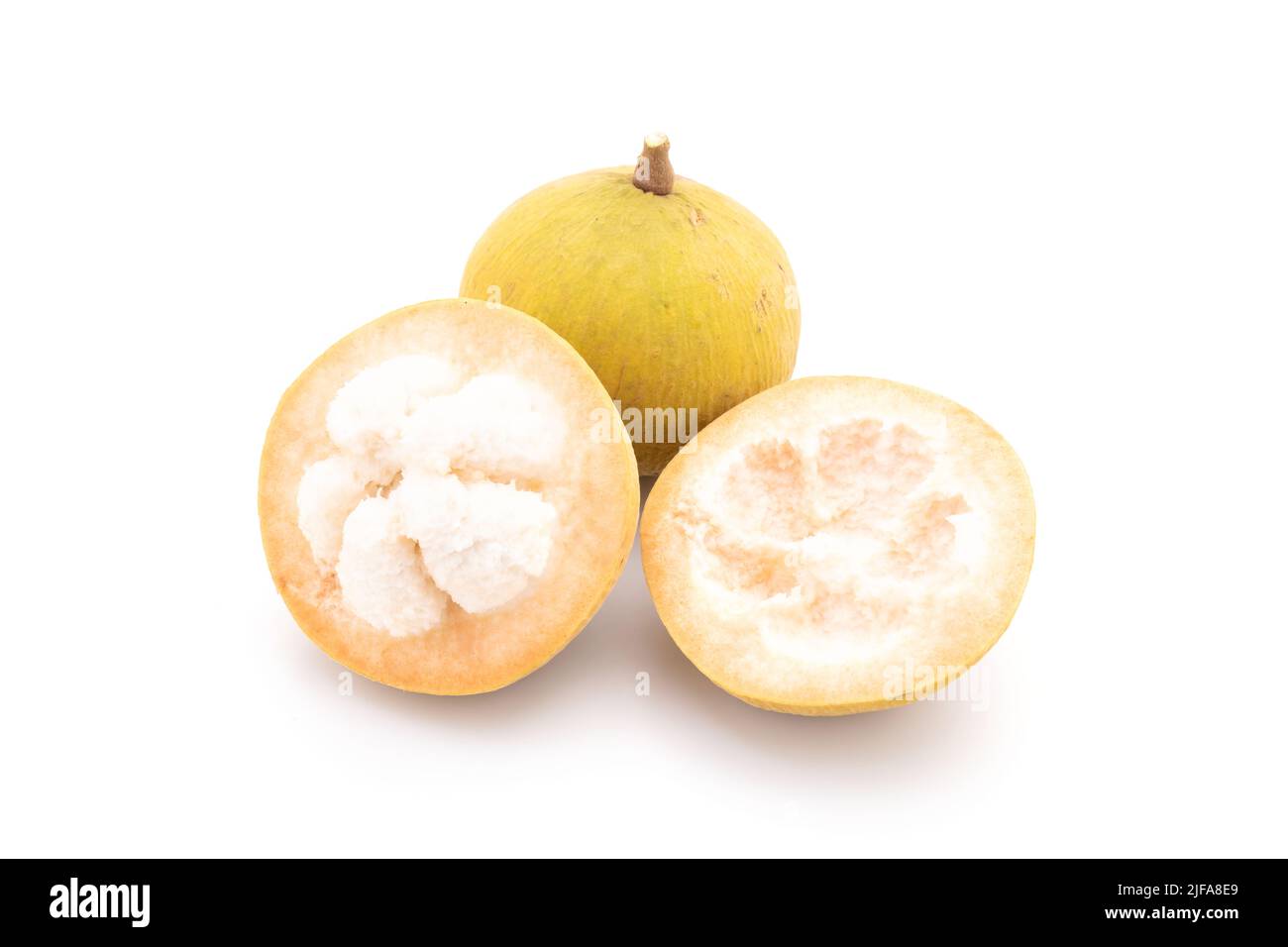 Close up santol fruit isolated on white background. Food and healthcare ...