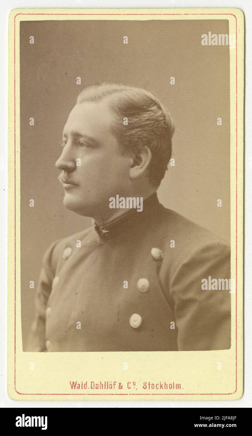 Portrait by John David Alexander Kuylenstierna, lieutenant at Värmland ...