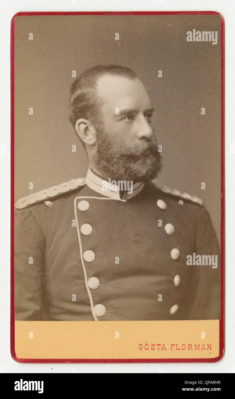 Portrait of Henric Johan Ludvig Westman, officer at the First Life ...