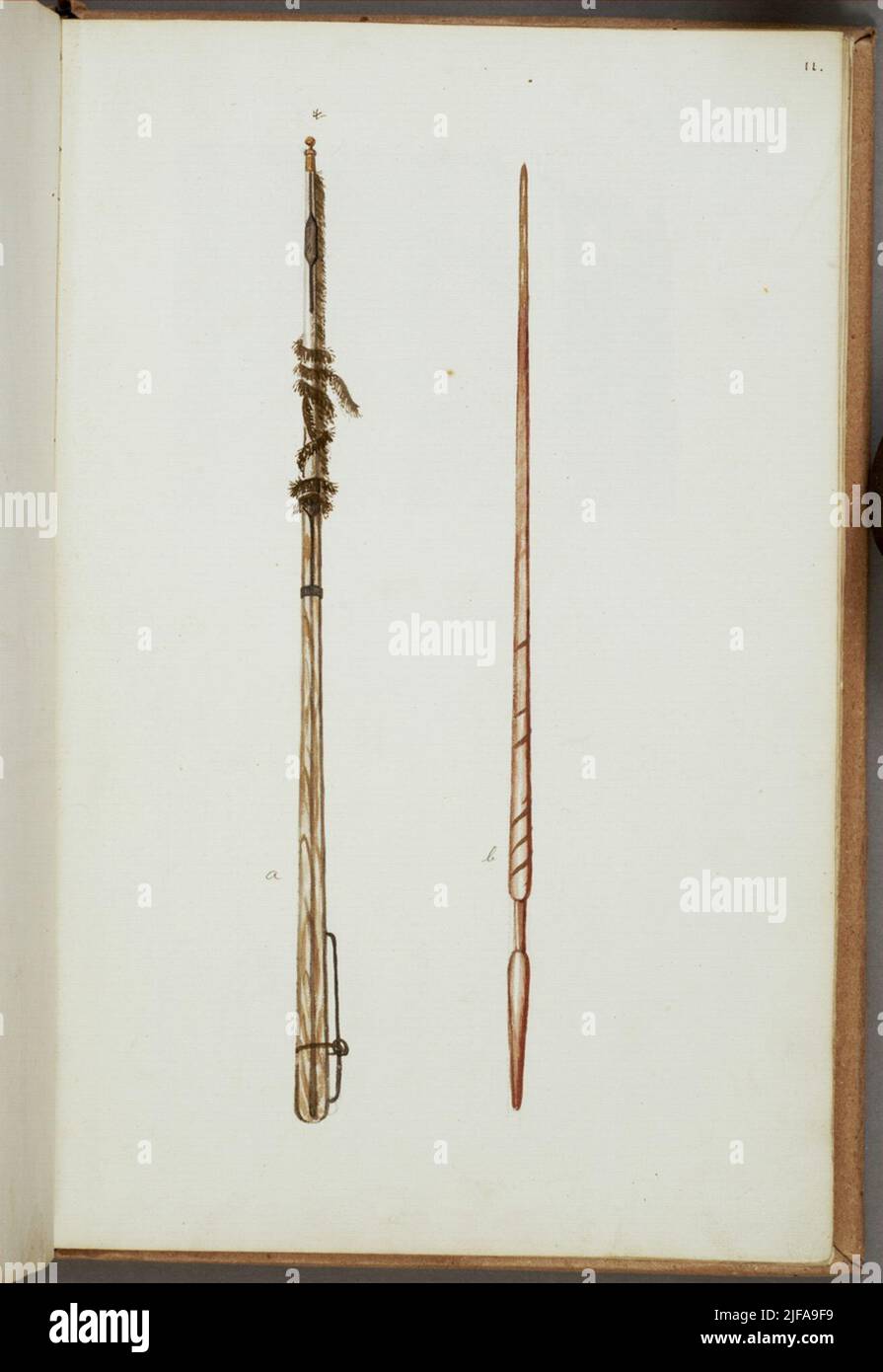 Department in gouache depicting field signs taken as a trophy of the ...