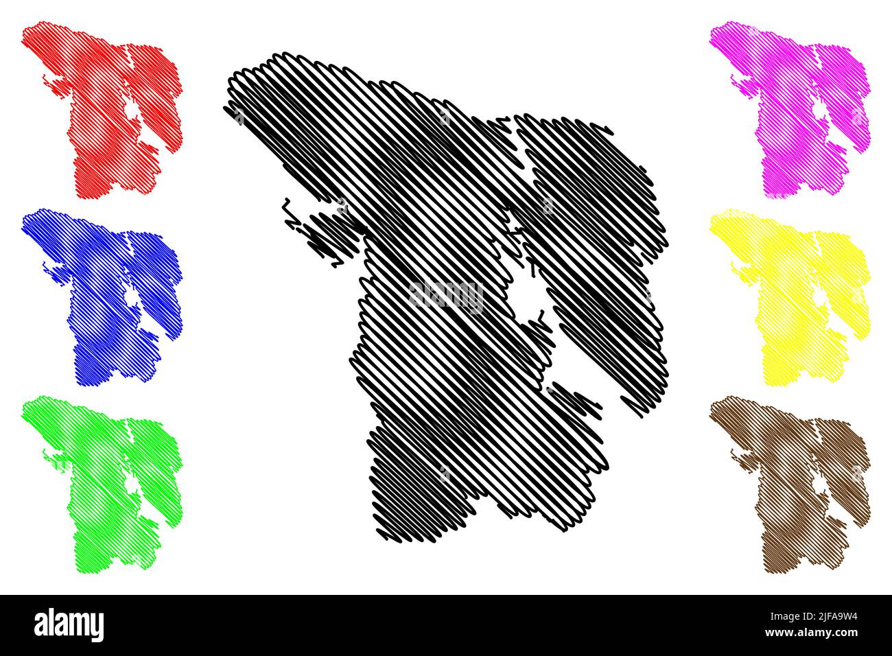 Alexander archipelago map hi-res stock photography and images - Alamy