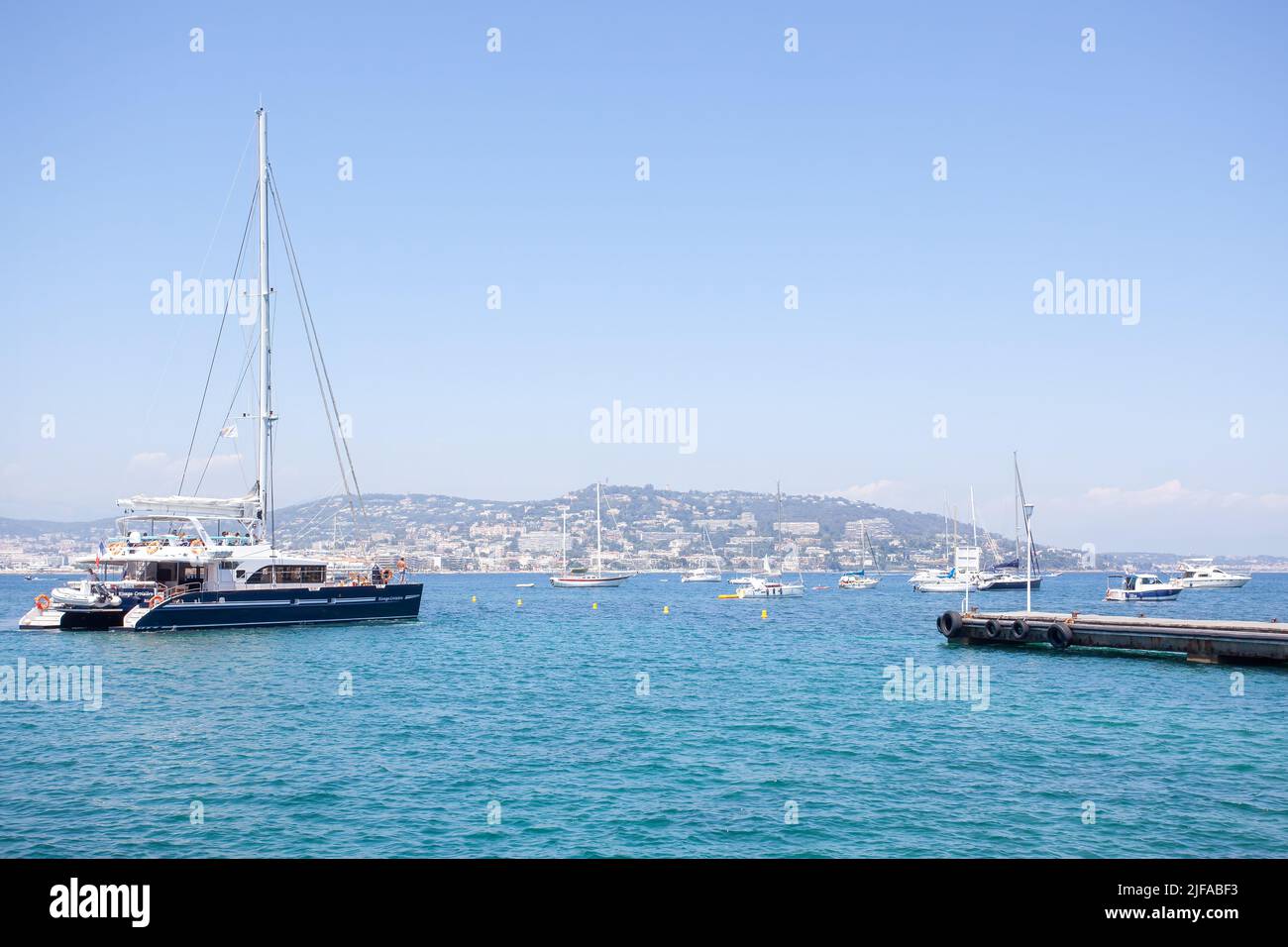 Boats and boating, Île Sainte Marguerite, France Stock Photo - Alamy