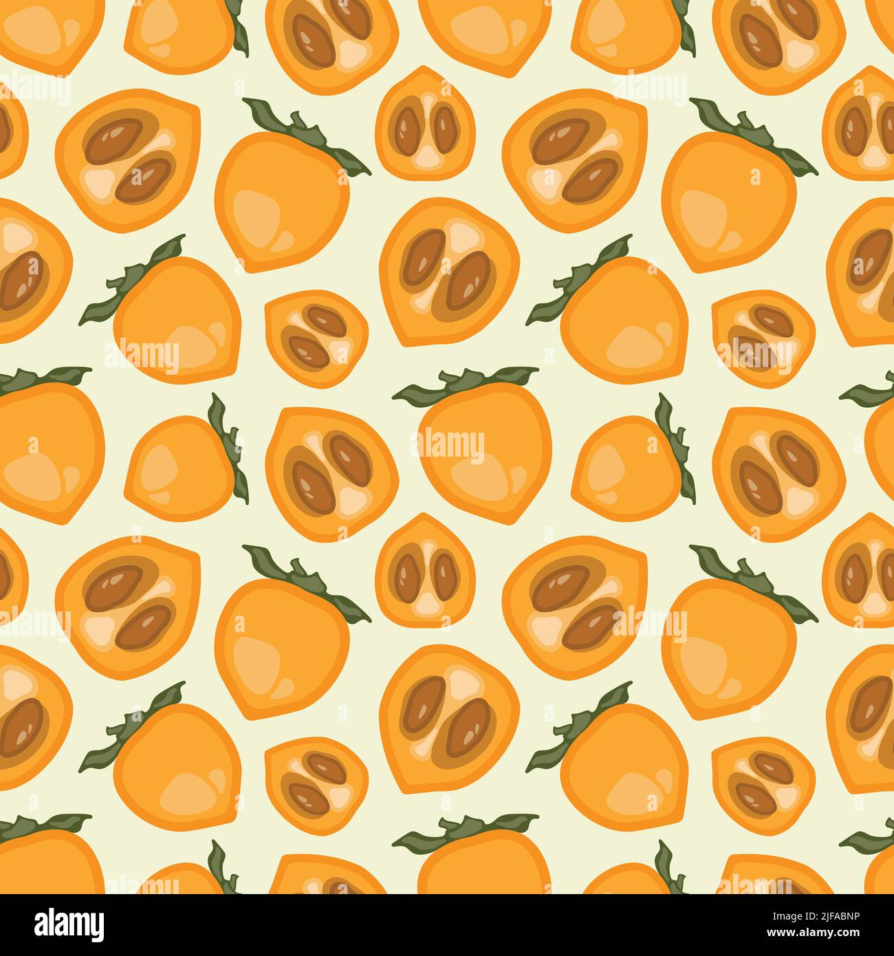 Vector seamless background with peaches on a white background. Seamless ...