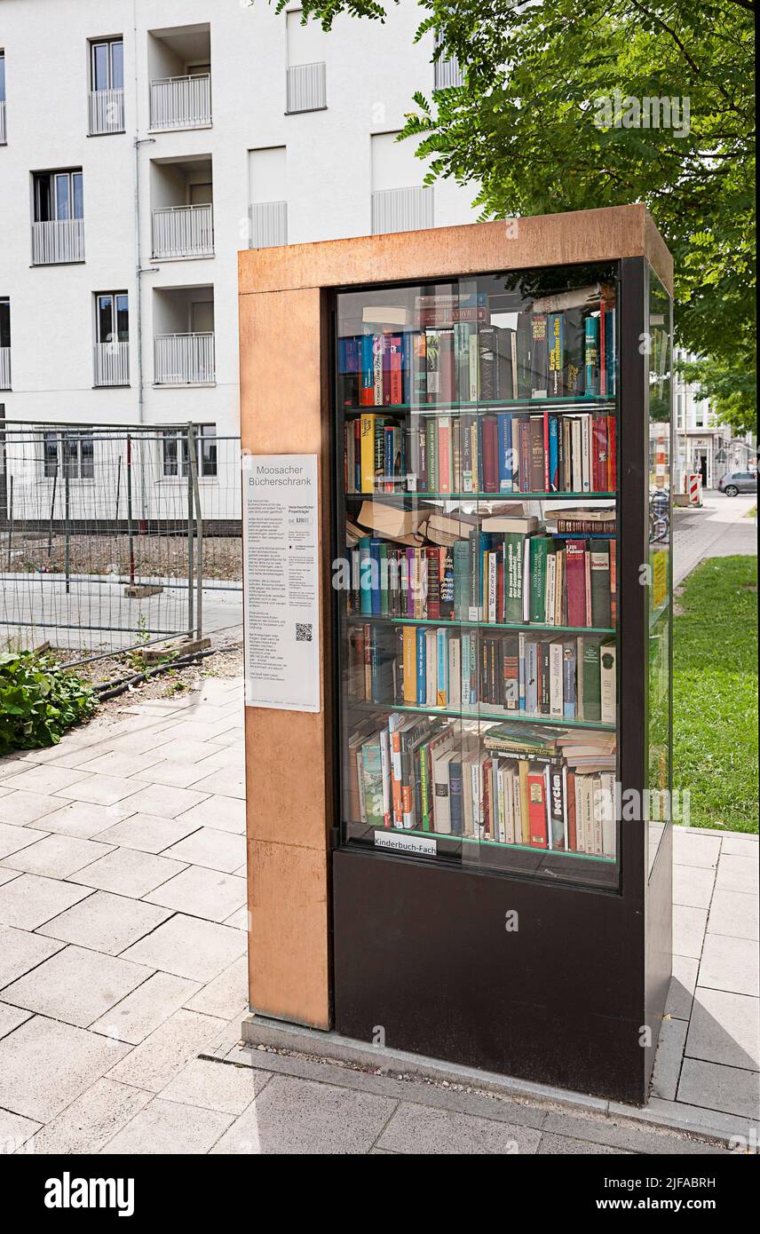 Public bookcase on the street, accessible at all times and free of ...