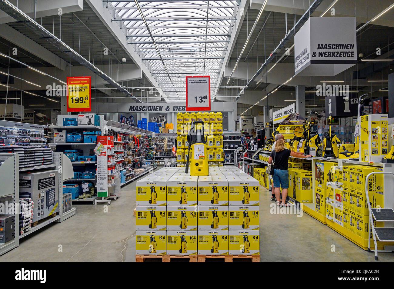 DIY Hall, Machines and Tools, Kempten, Allgaeu, Bavaria, Germany Stock ...
