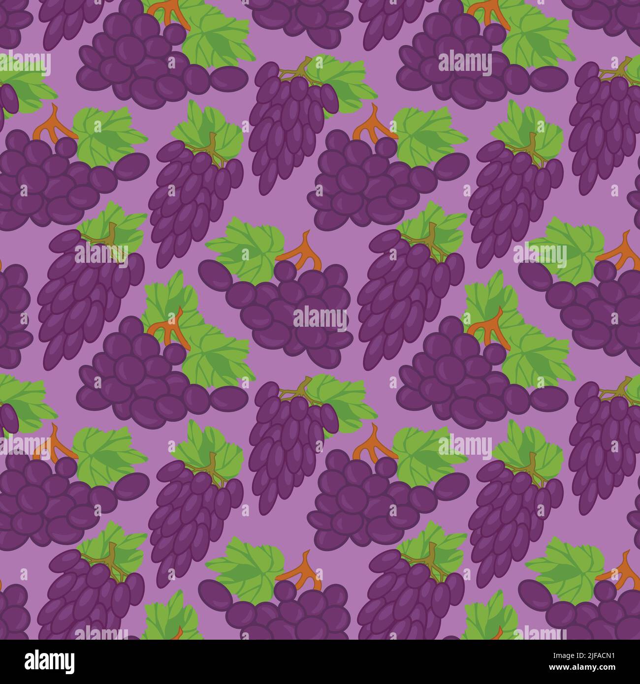 Vector seamless background with grapes illustration. Seamless pattern ...