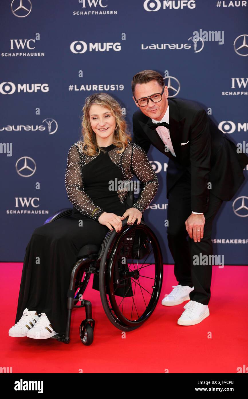 Kristina Vogel and Joerg Werner, Red Carpet, Laureus World Sports ...
