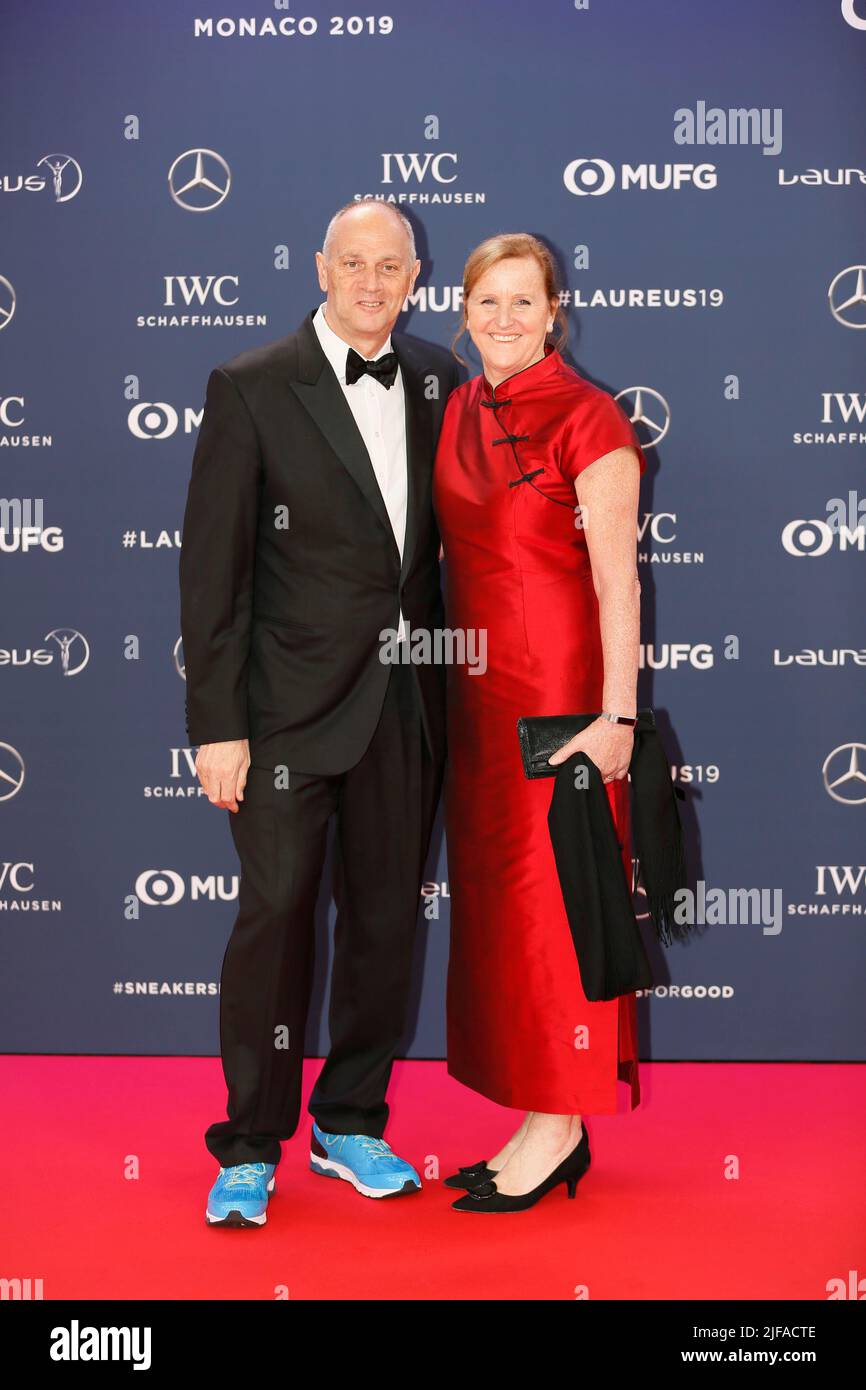 Sir Steve Redgrave, former rower and Lady Redgrave, Red Carpet, Laureus ...