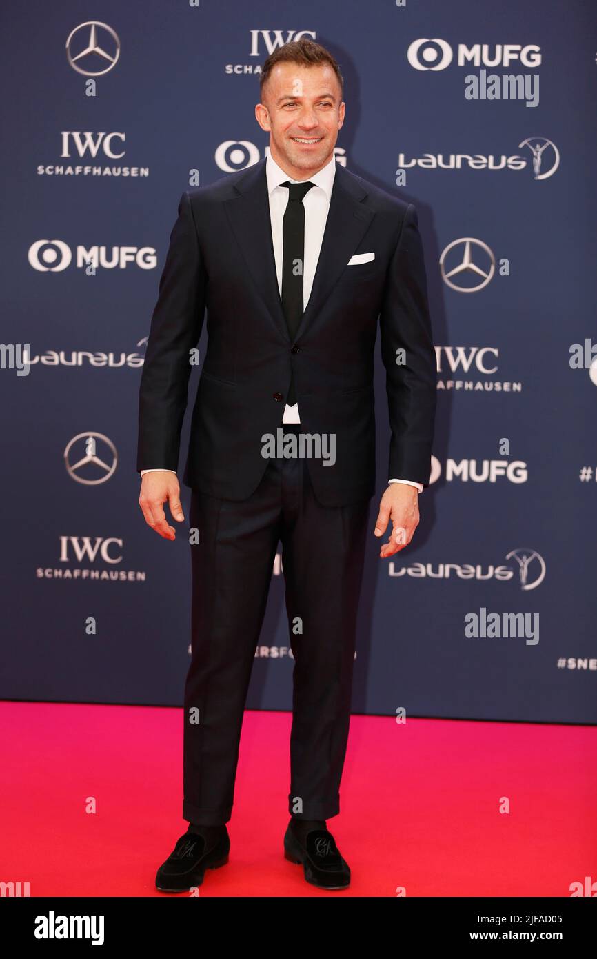 Alessandro Del Piero, former footballer, Red Carpet, Laureus World ...