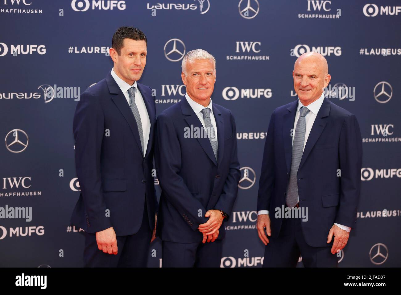 Didier Deschamps, coach of the French national football team, red ...