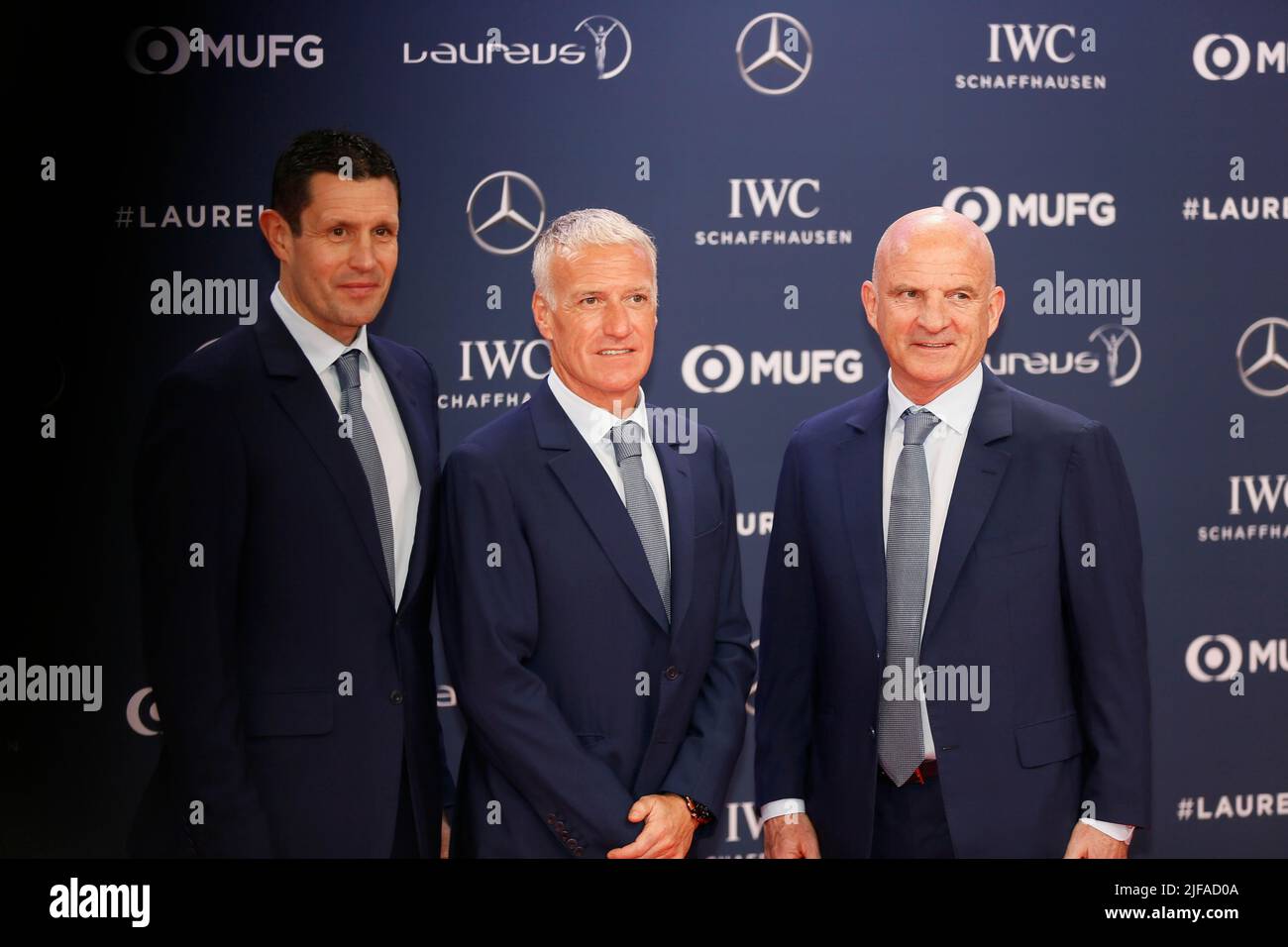 Didier Deschamps, coach of the French national football team, red ...