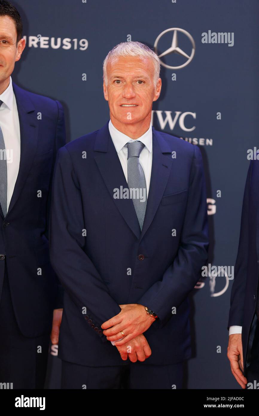 Didier Deschamps, coach of the French national football team, red ...
