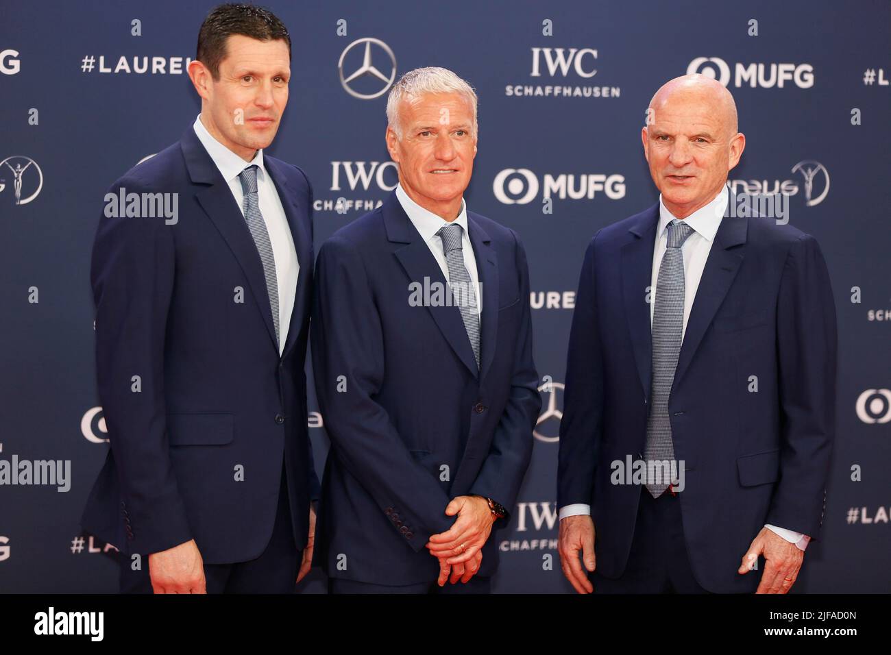 Didier Deschamps, coach of the French national football team, red ...