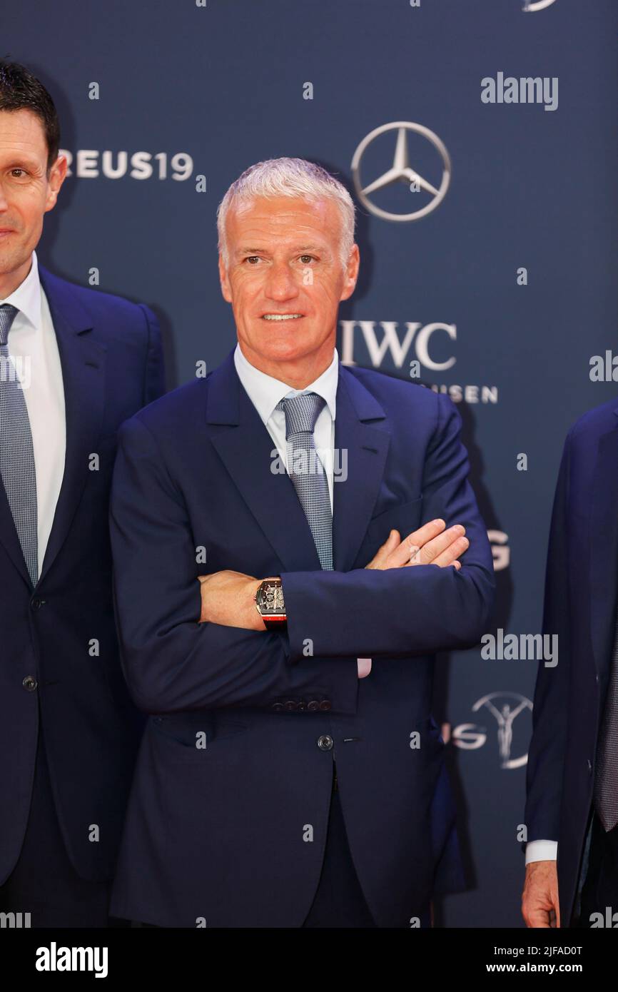 Didier Deschamps, coach of the French national football team, red ...