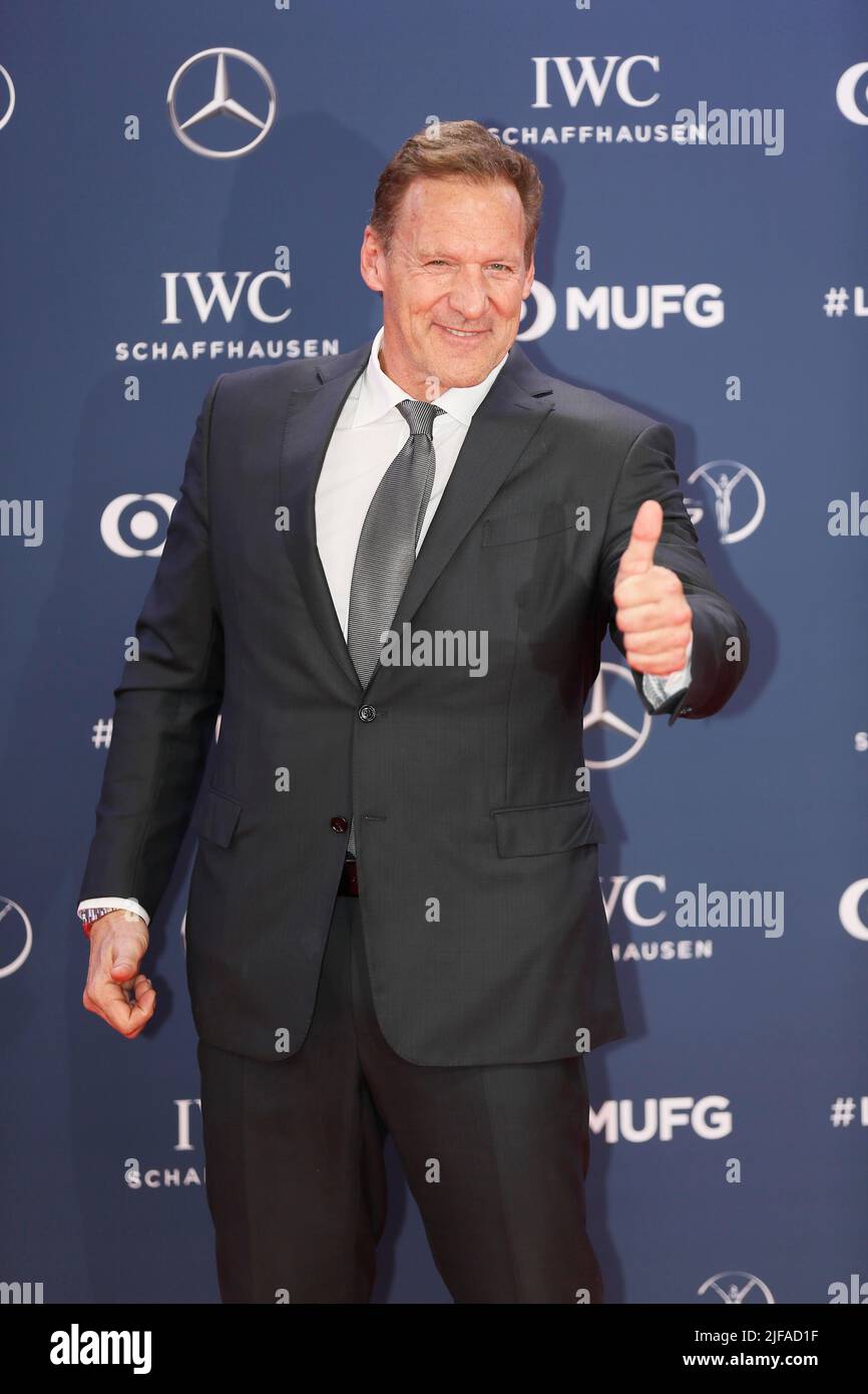 Ralf Moeller, actor and former bodybuilder, red carpet, Laureus World ...