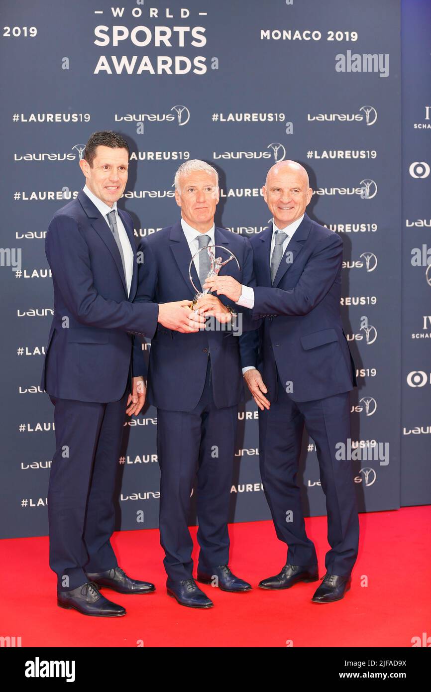Didier Deschamps, Coach French National Football Team with Co-Coaches ...