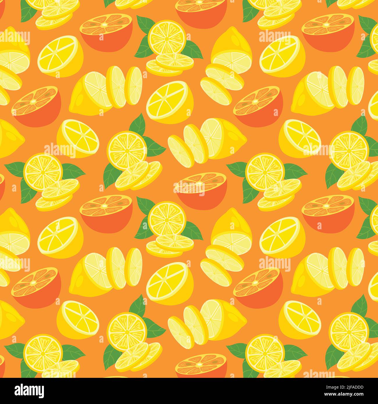 Seamless Orange Fruit Texture