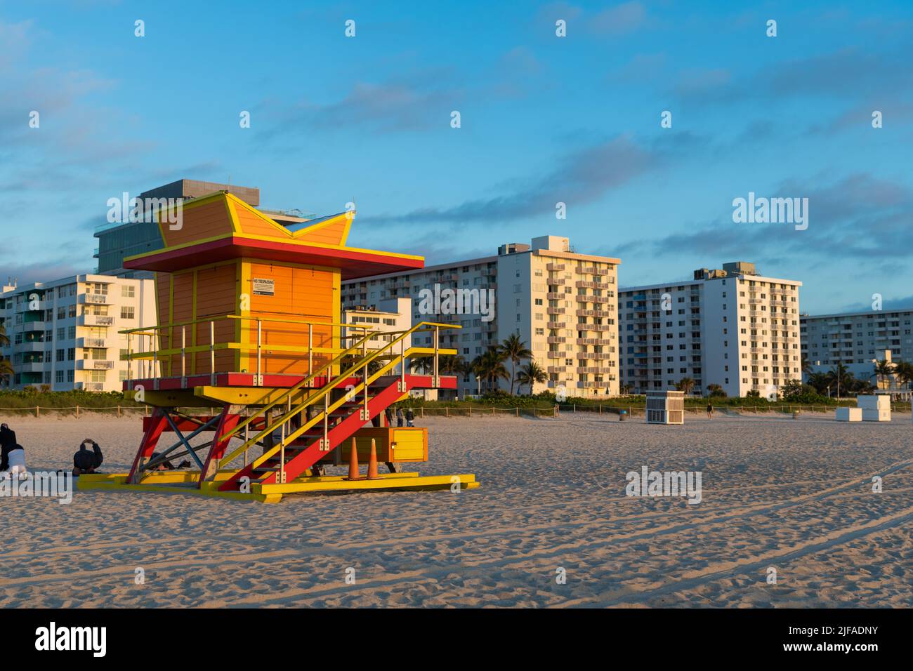 miami beach lifeguard tower. summer vacation and holidays Stock Photo ...