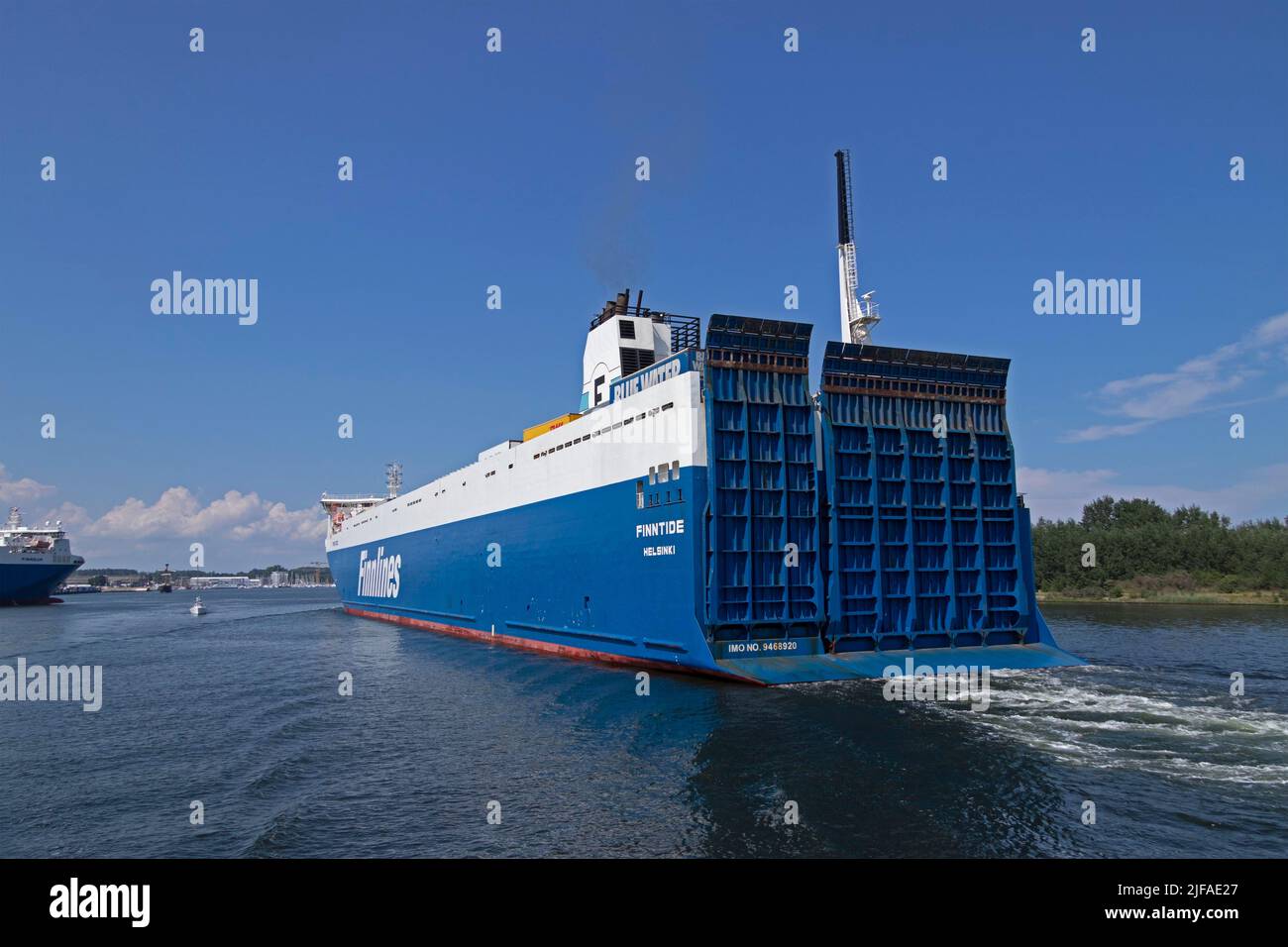 Finnlines Ferry Departs, Travemuende, Luebeck, Schleswig-Holstein ...