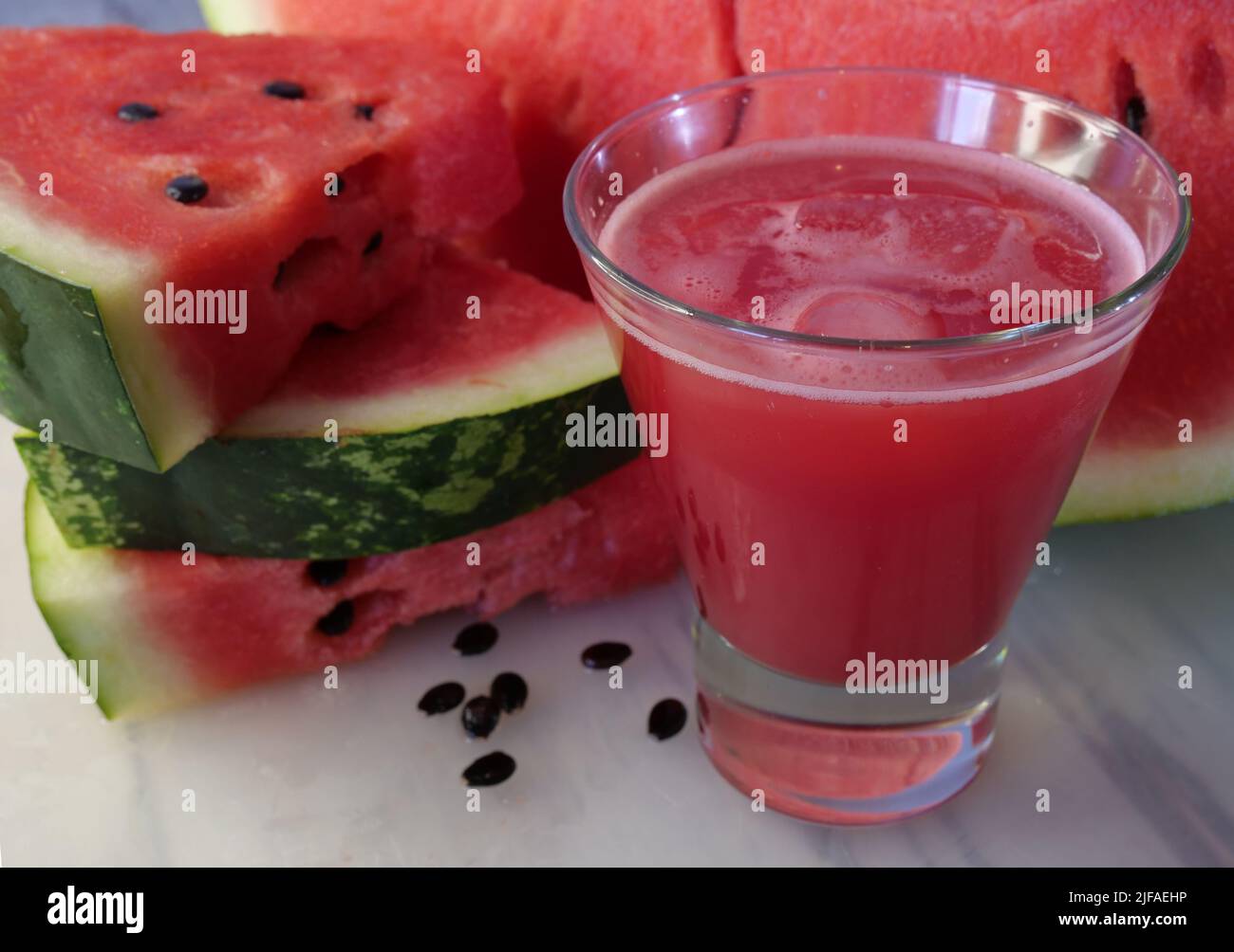 Watermelon summer drink and snack served chilled Stock Photo - Alamy