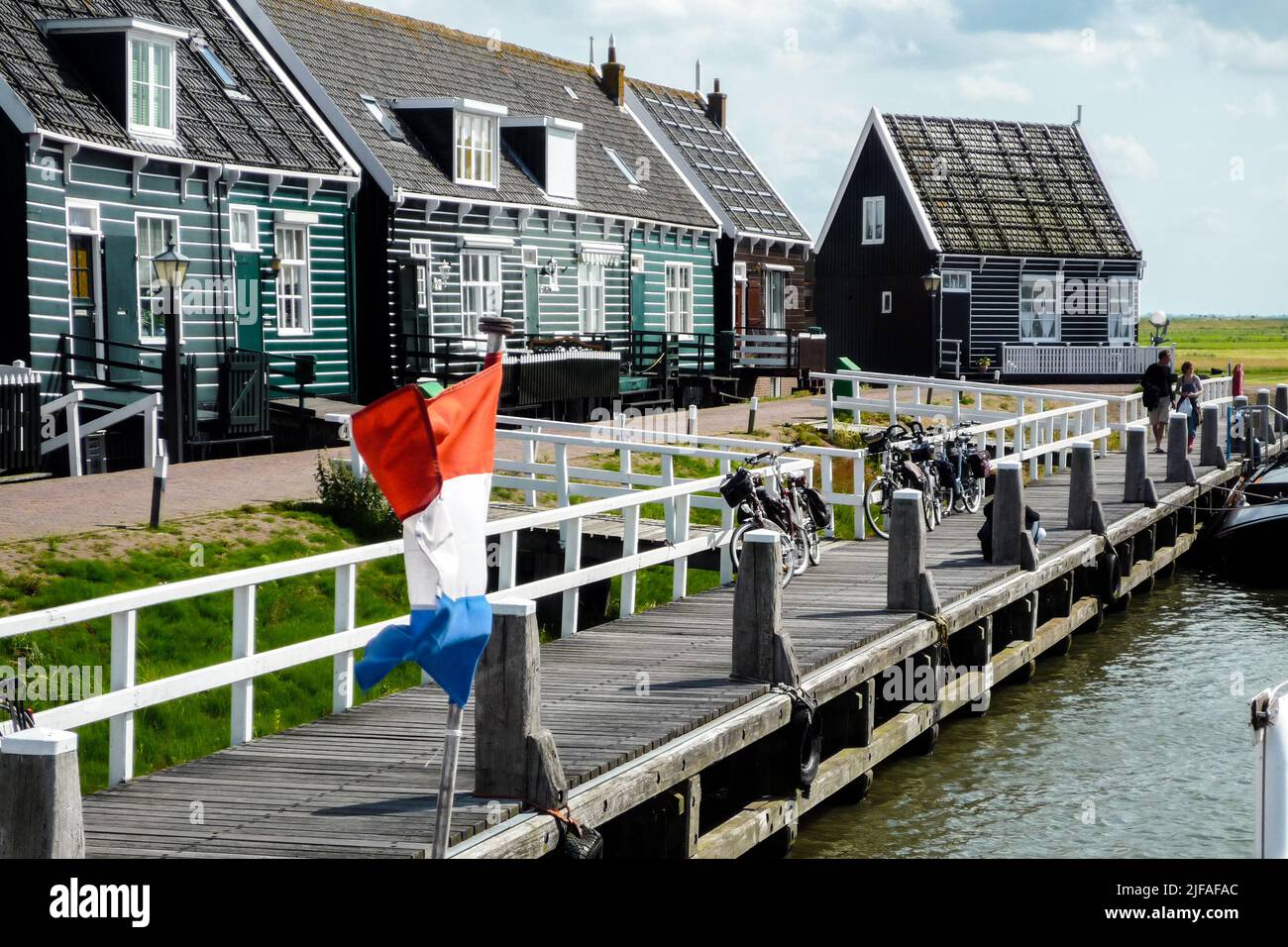 Volendam, Dutch town on the Markermeer Lake, northeast of Amsterdam ...