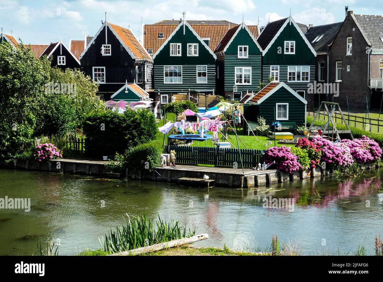 Volendam, Dutch town on the Markermeer Lake, northeast of Amsterdam ...