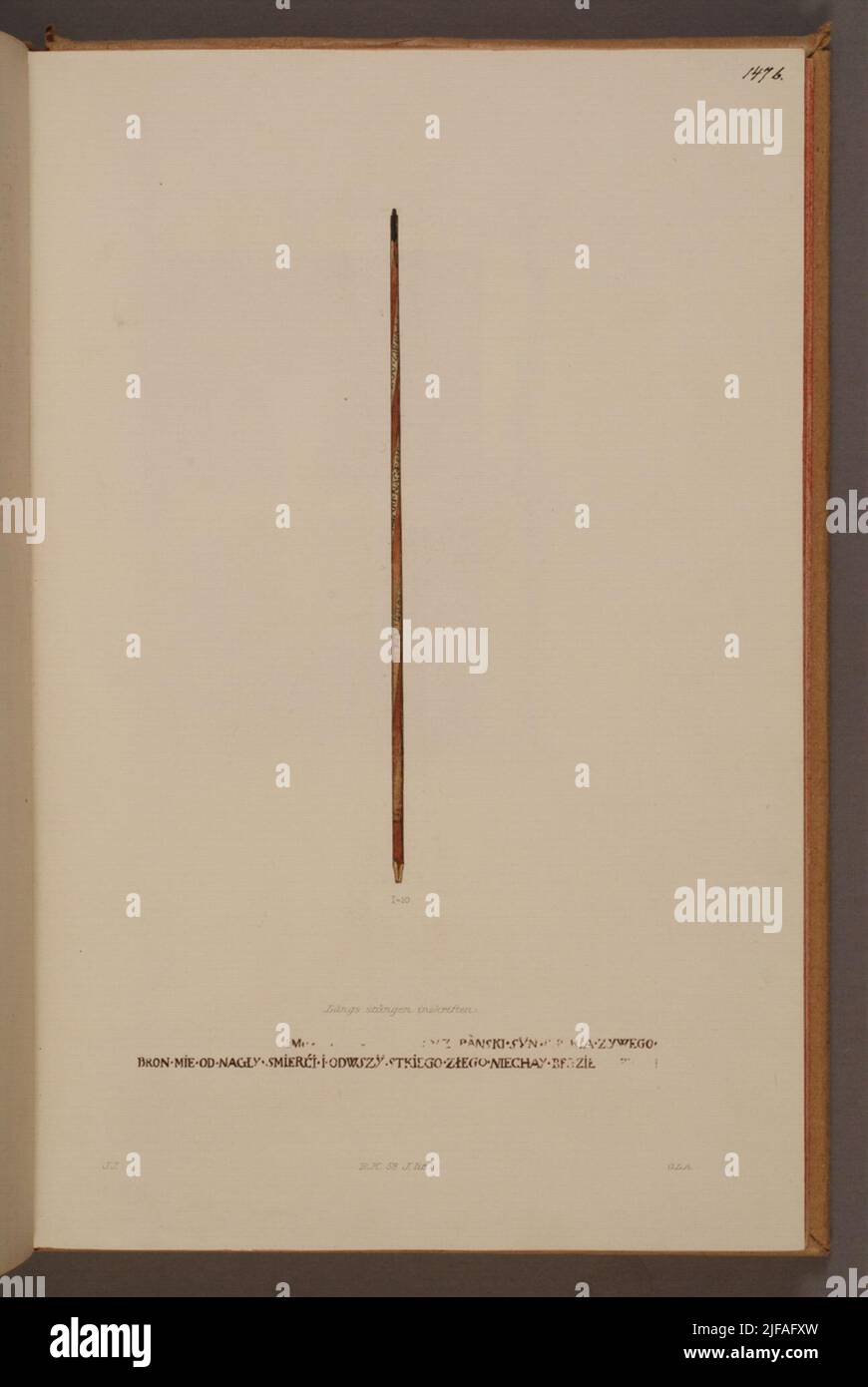 Imaging in gouache depicting fan bar to field sign taken as a trophy of ...