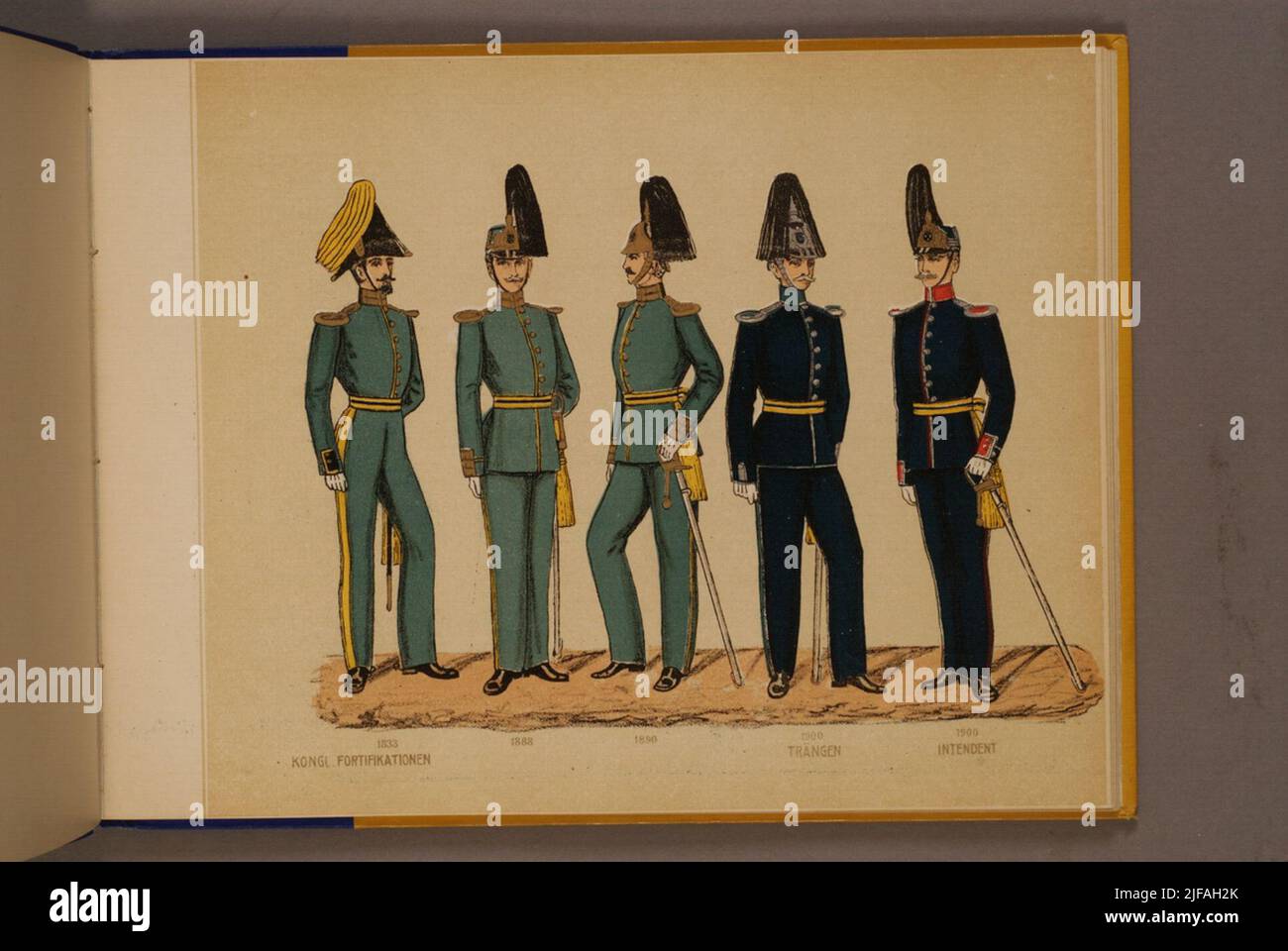President in color pressure with uniform for the fortification for the ...