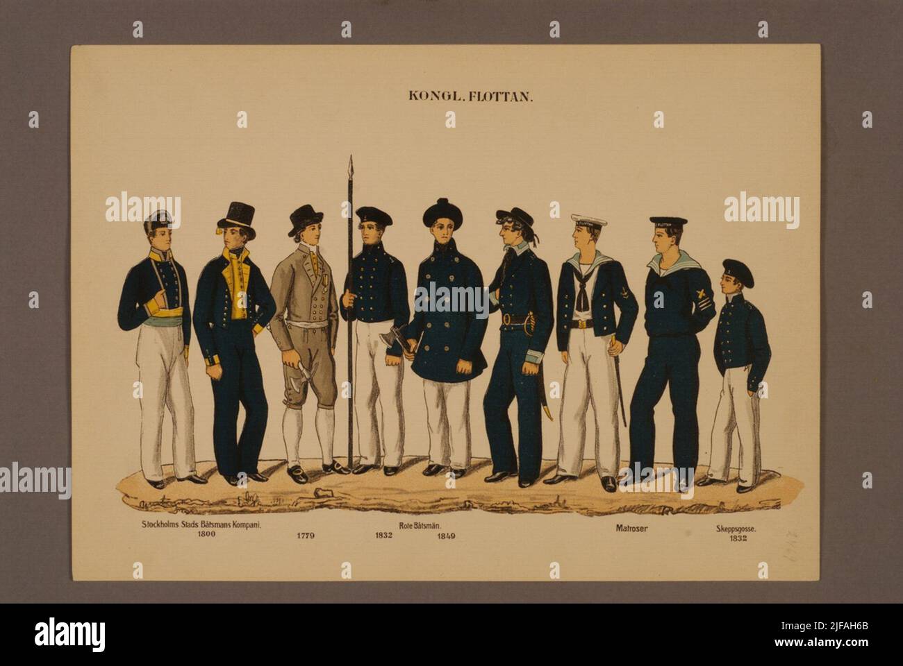 President in color pressure with uniform for the Royal Navy for the ...
