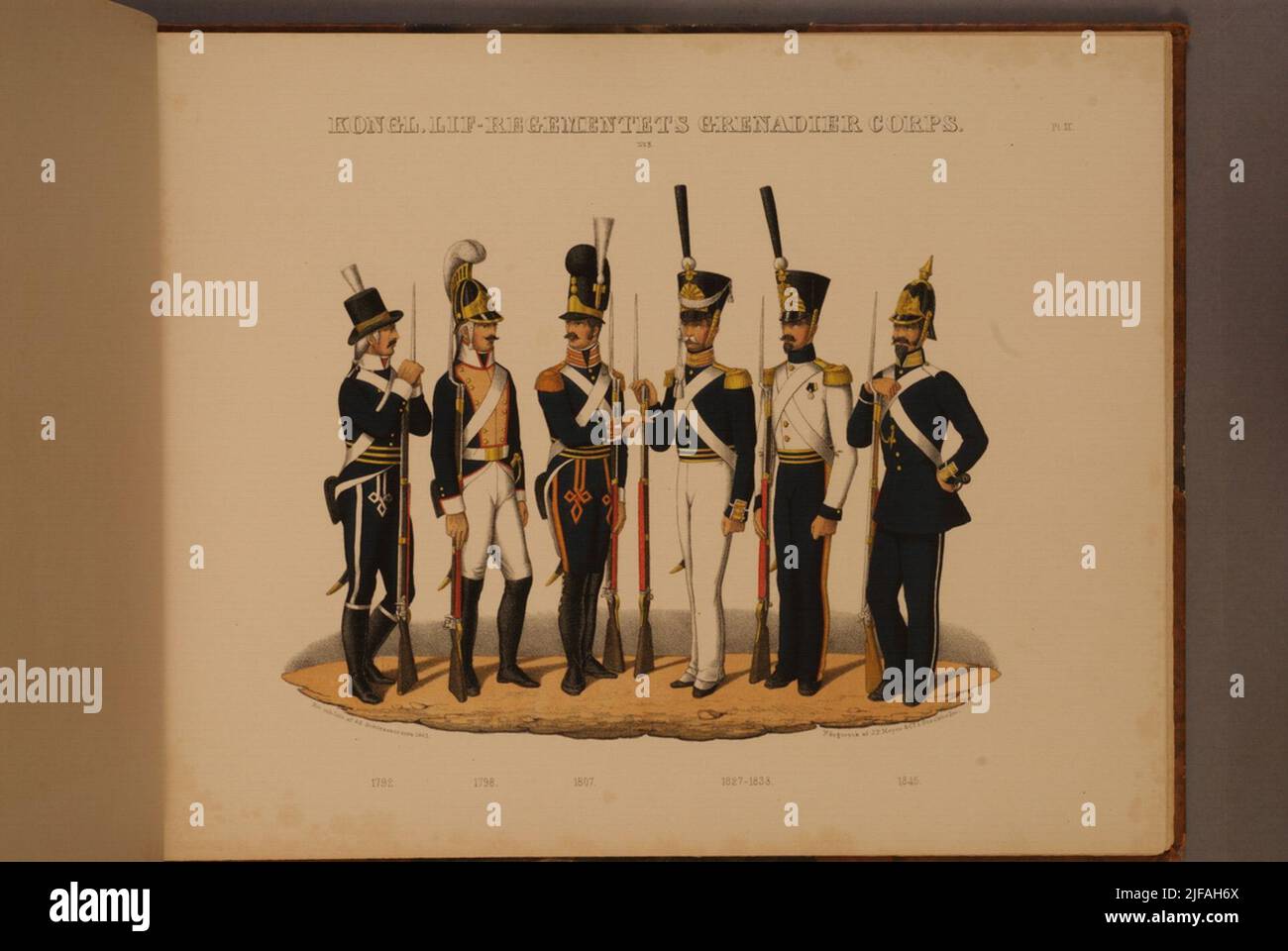 Poster with uniform for the Life Regiment's Grenadier Corps for the ...