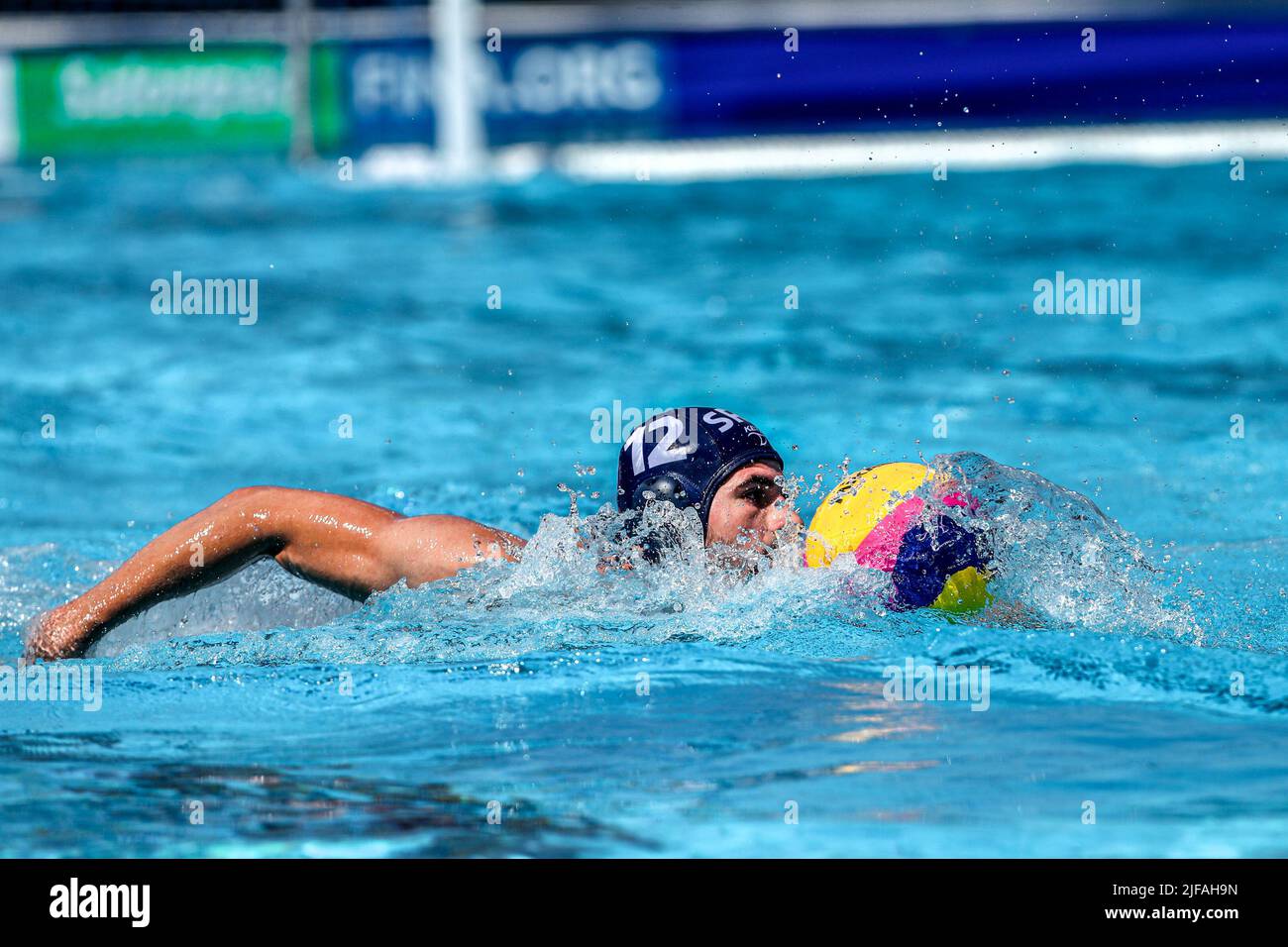 BUDAPEST, HUNGARY - JULY 1: Viktor Rasovic of Serbia during the FINA ...