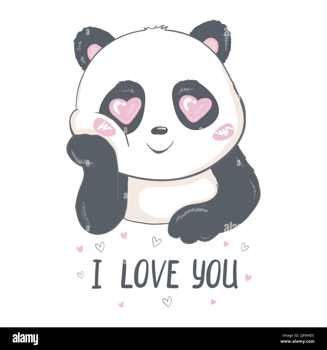 sweet panda bear teddy bear toy funny cute panda bear love postcard ...