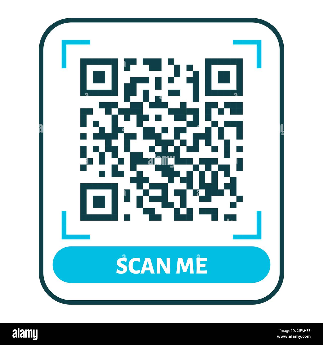 Scan me QR code design. QR code for payment, text transfer with scan me button. Vector ...