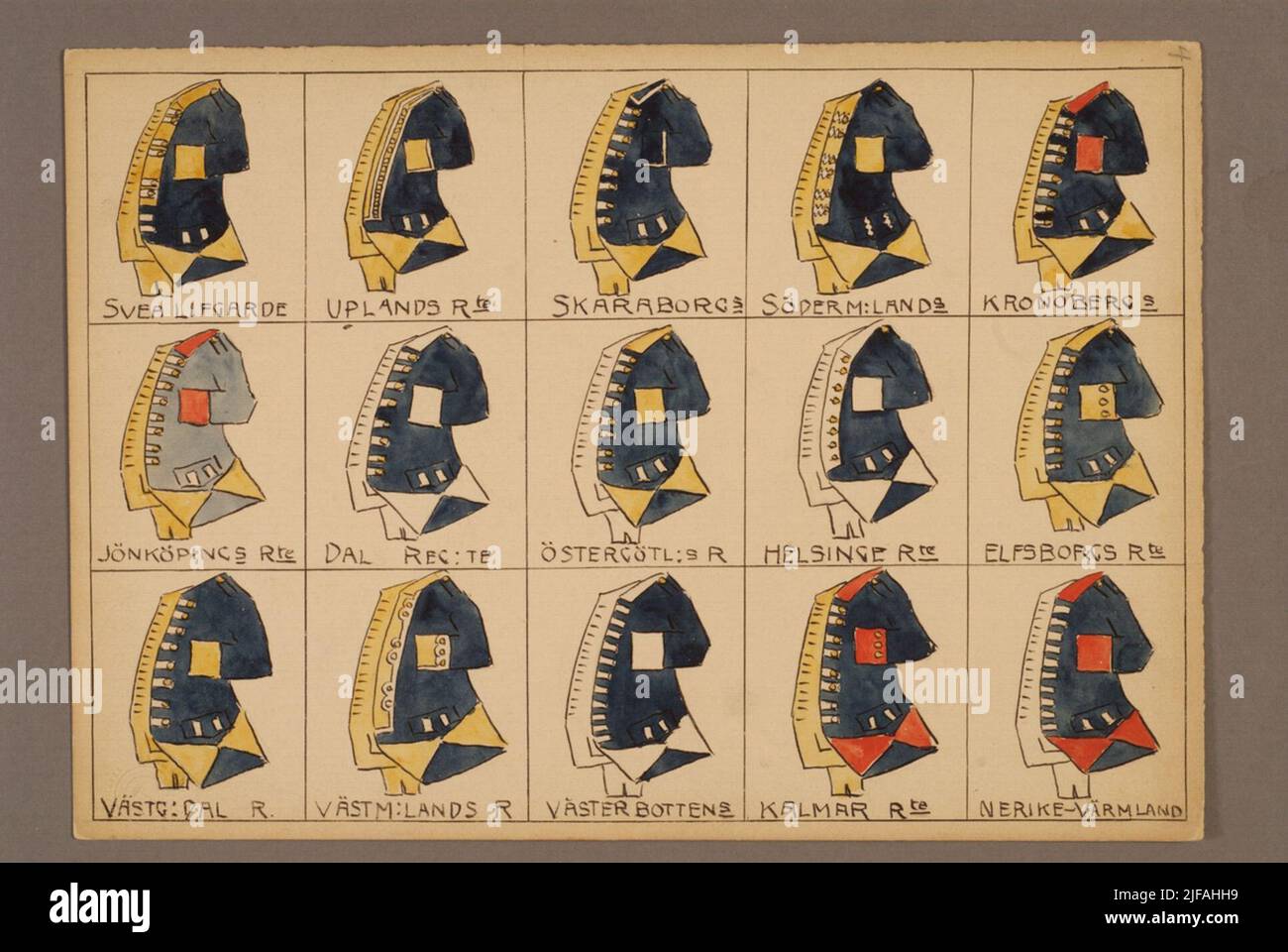 President with schedule for uniforming for the Swedish infantry ...