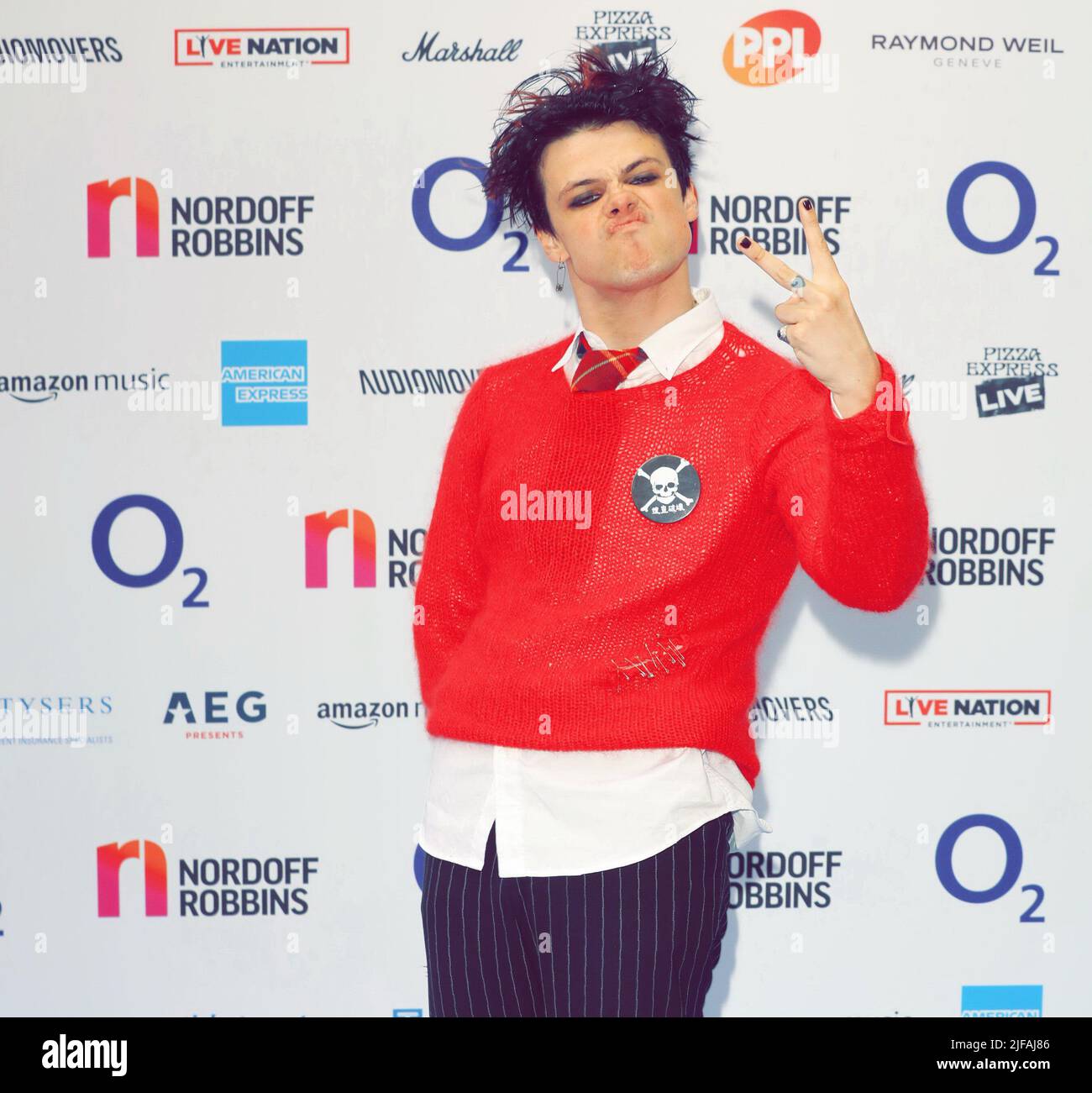London, UK. 01st July, 2022. Yungblud attends The Nordoff Robbins O2 Silver Clef Awards at ...