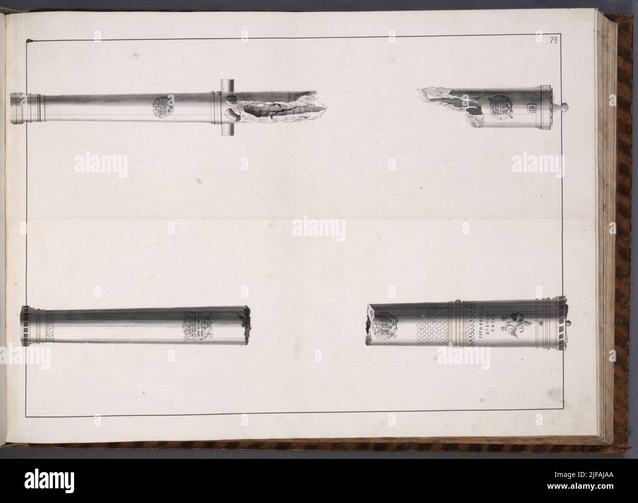 Image depicting fire pipes taken as trophies of the Swedish army with ...