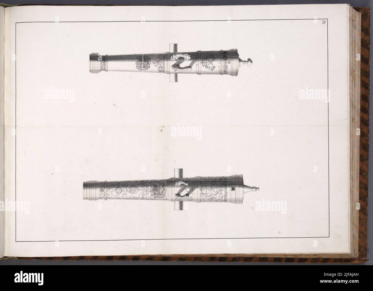 Image depicting fire pipes taken as trophies of the Swedish army with ...