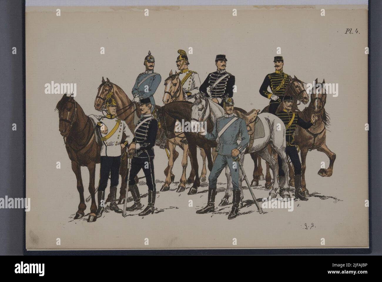 The poster with uniform for the Life Guard on horseback, the Life ...