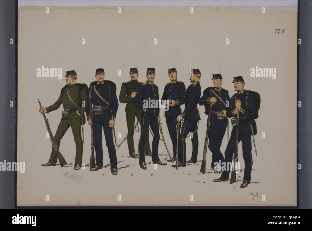 President with uniform for the divided infantry regiments, Gotland's ...