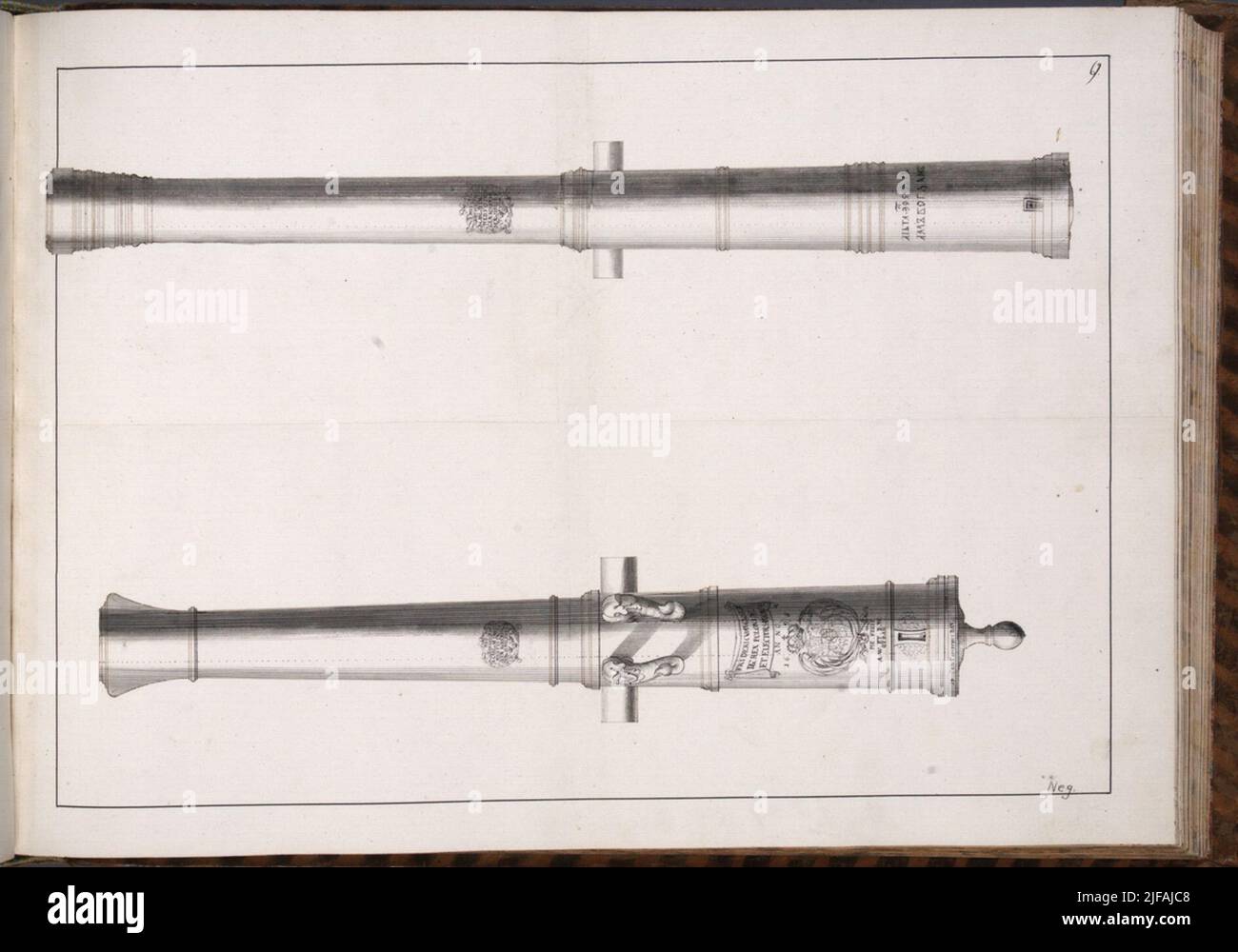 Image depicting fire pipes taken as trophies of the Swedish army with ...